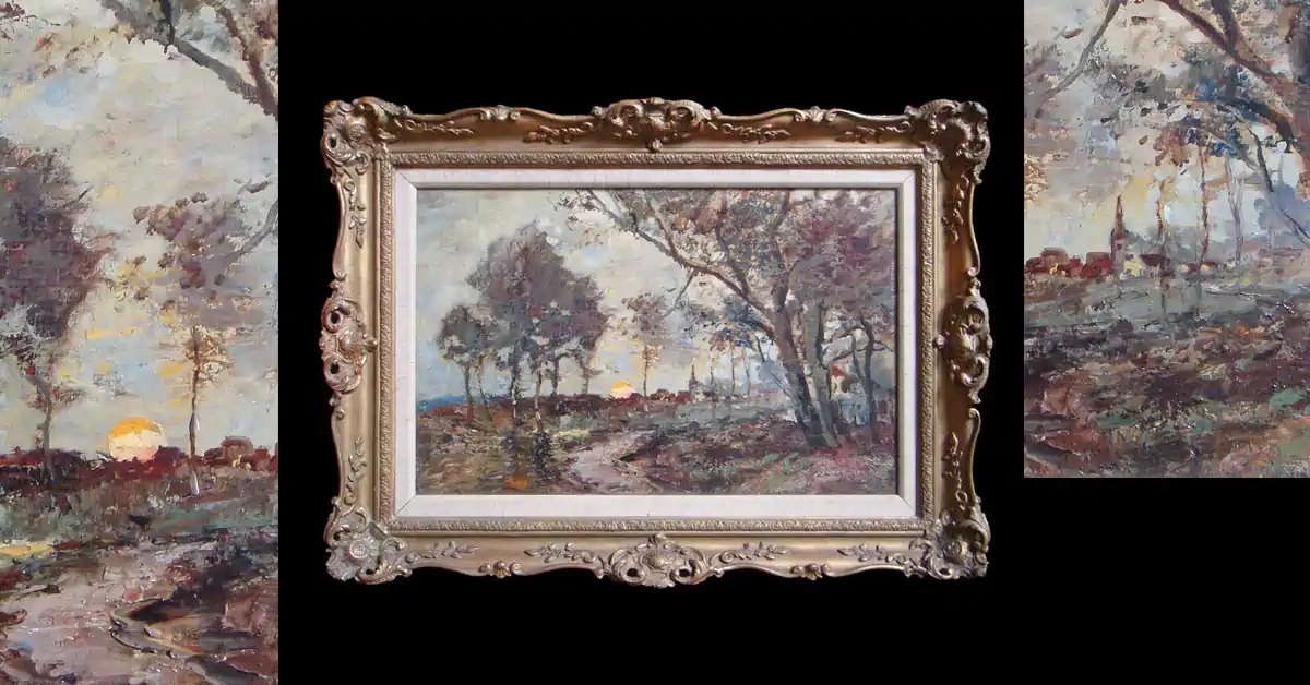 James Kay Oil Painting 'Sunset'