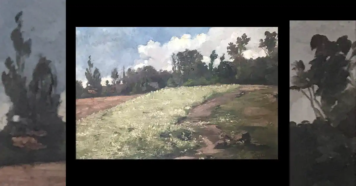 John Rettig Impressionist Oil Painting 'Landscape'