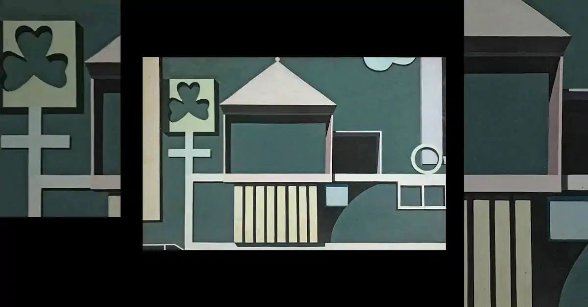 Ron Sims Acrylic on Canvas 'Pavilion'