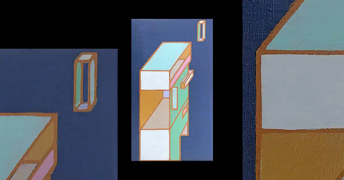 Ron Sims Acrylic on Canvas 'Prophet And Moon'