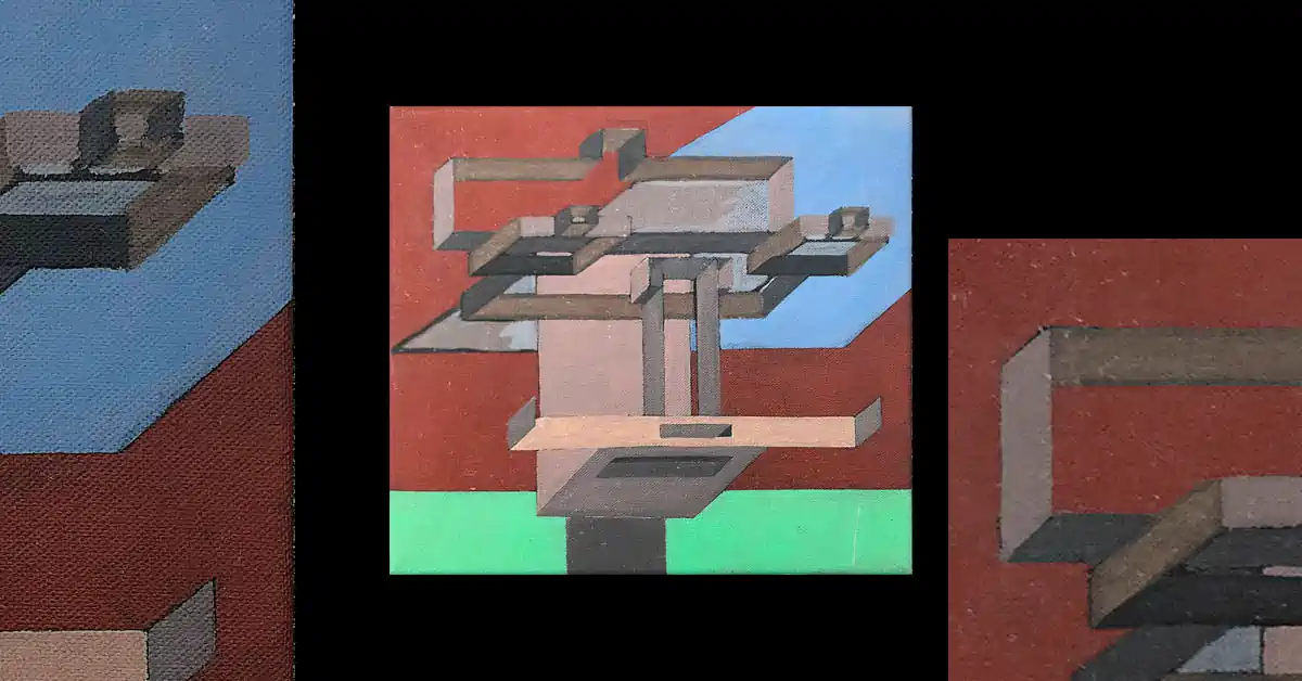 Ron Sims Acrylic on Canvas 'Young Salvador Dali'